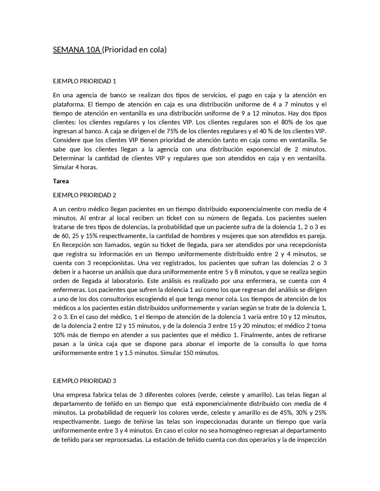 Ejercicios De Simulacion Ejercicios De Modelación Matemática Y