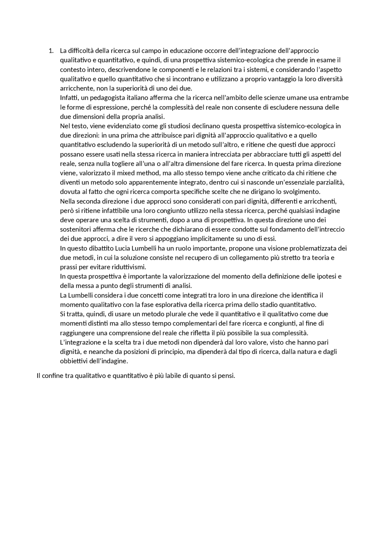 Metodologia E Tipi Di Ricerca Docsity