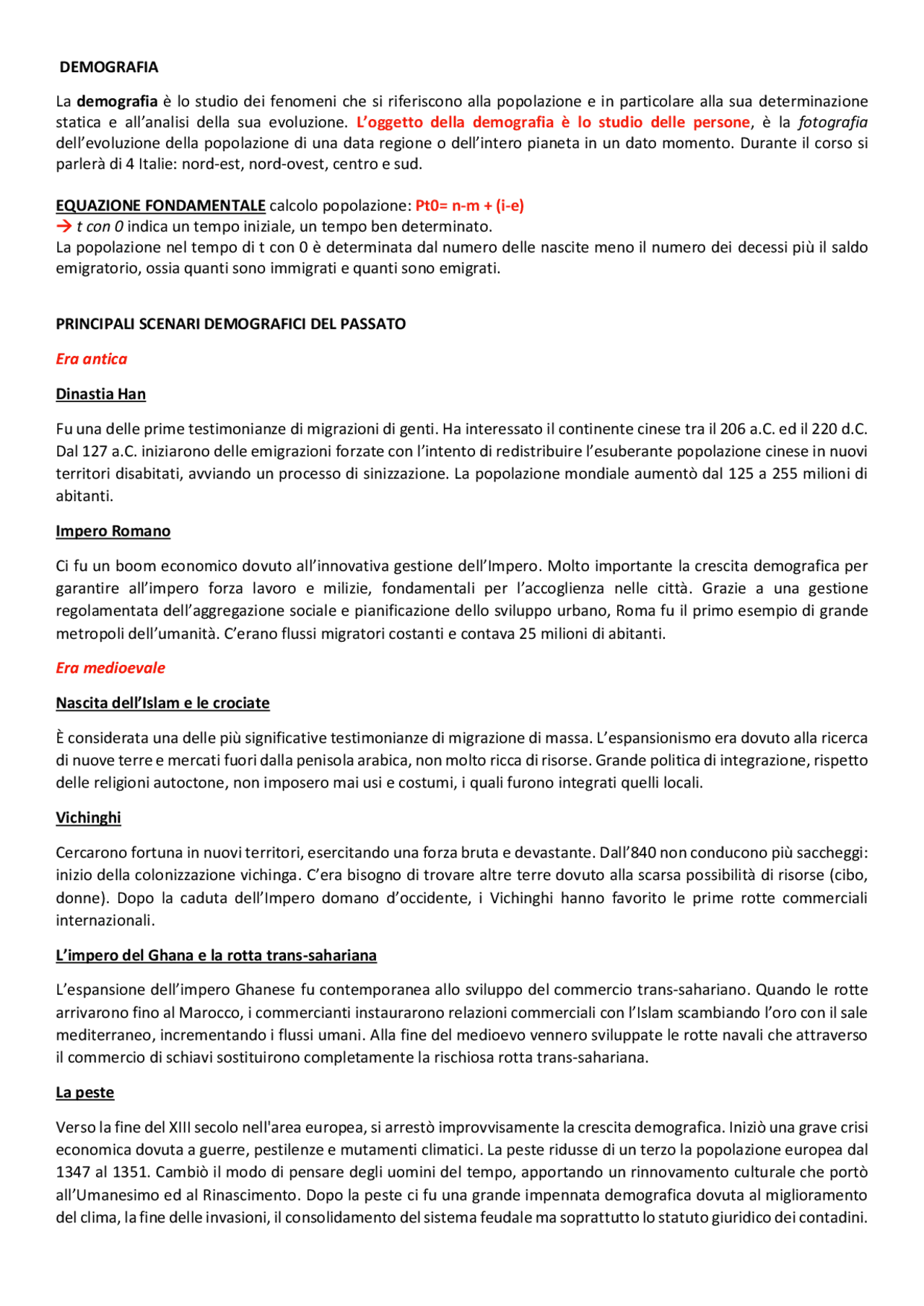 Demografia Dispensa Completa Iulm Cirp Docsity
