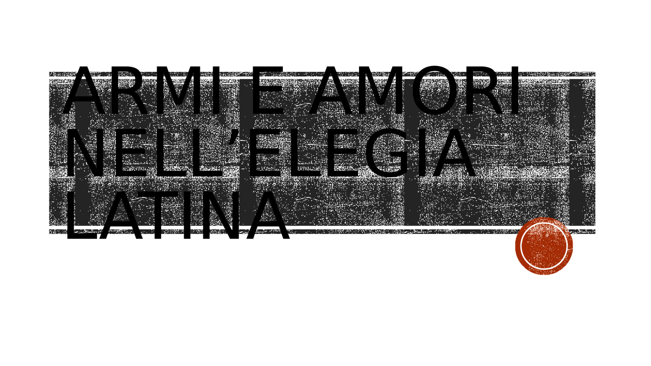 PowerPoint poeti elegiaci ed Elegia latina - Docsity