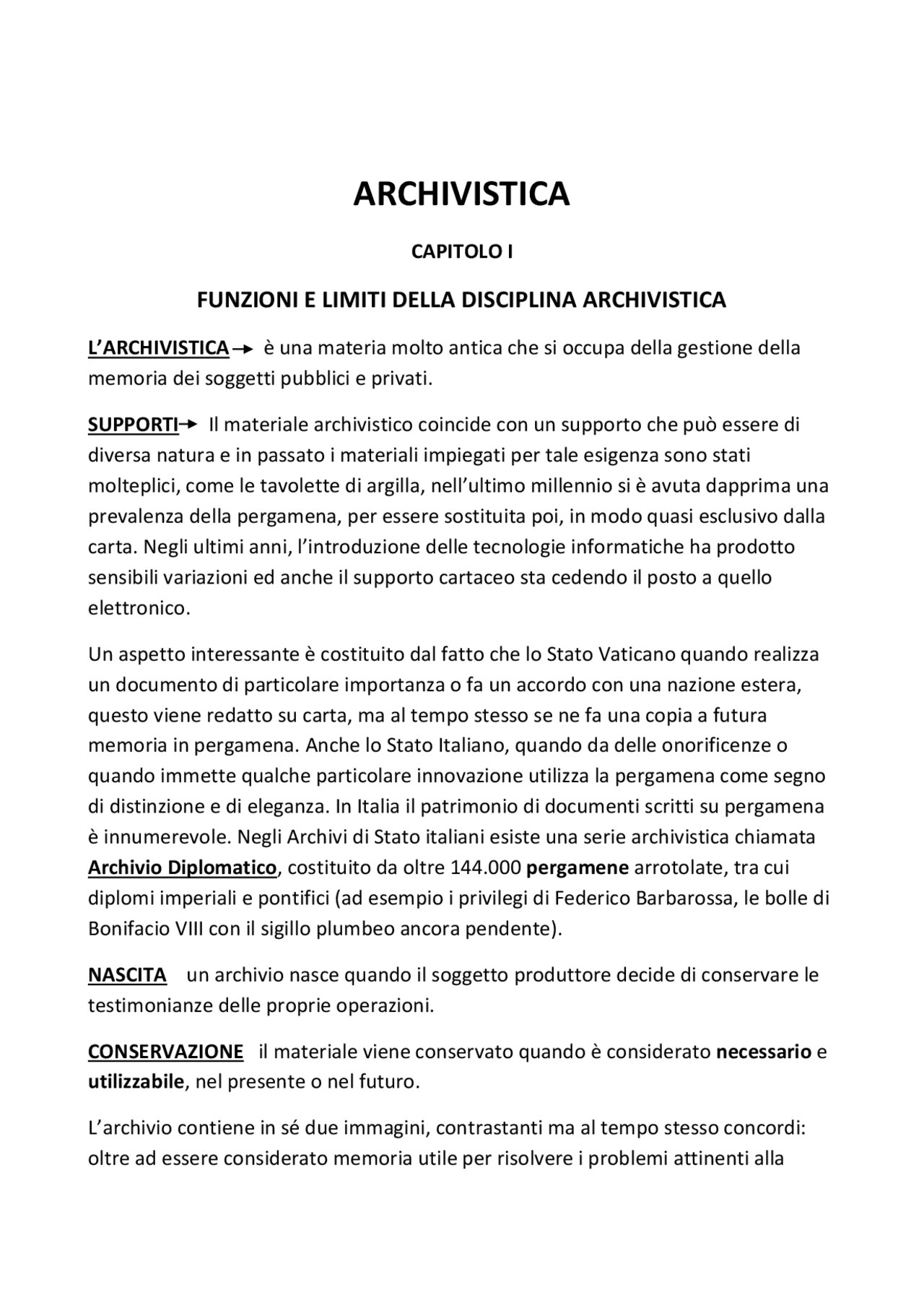 Archivistica Generale - Primi elementi di Antonio Romiti - Docsity