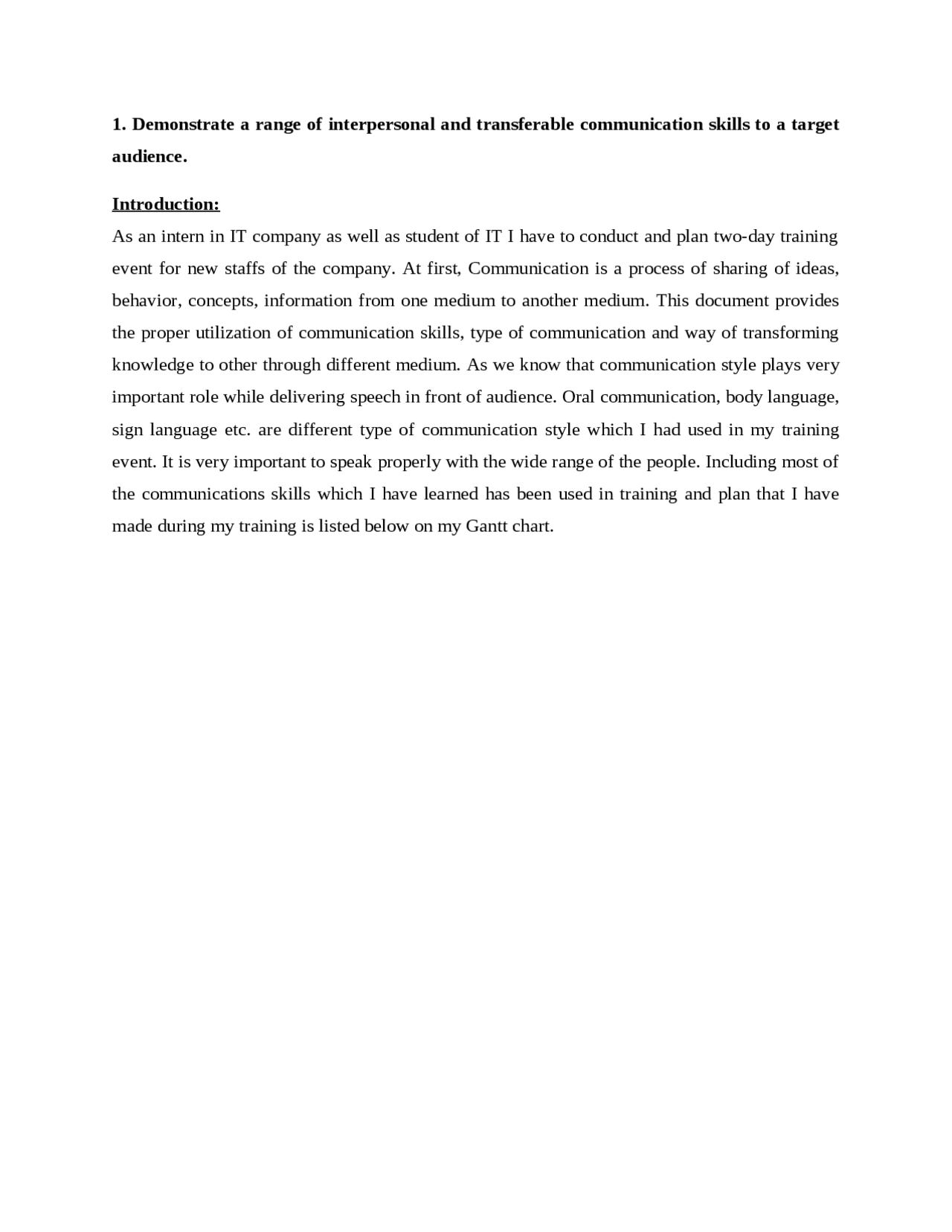 Demonstrate a range of interpersonal and transferable communication ...
