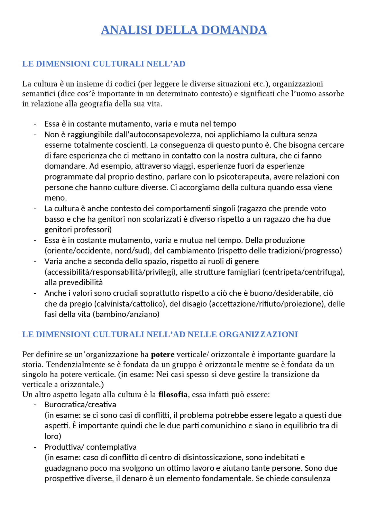 Metodi E Tecniche Di Analisi Della Domanda Aschieri Docsity
