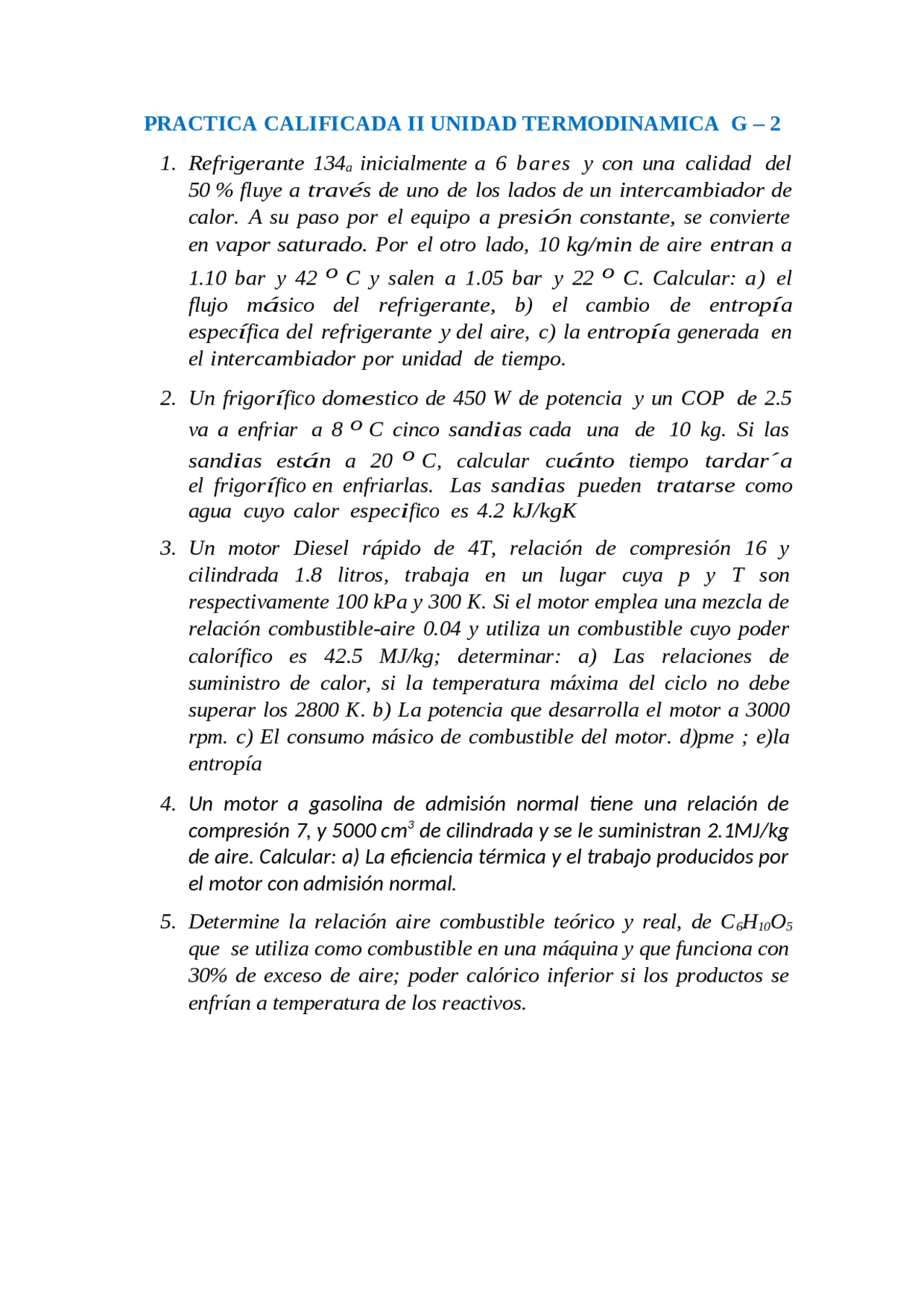 Practica Termodinámica Docsity