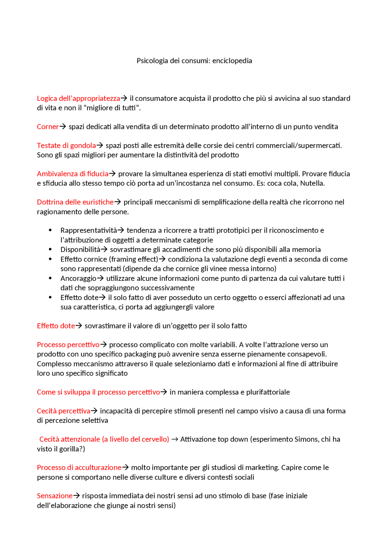 Esame Psicologia Iulm Docsity