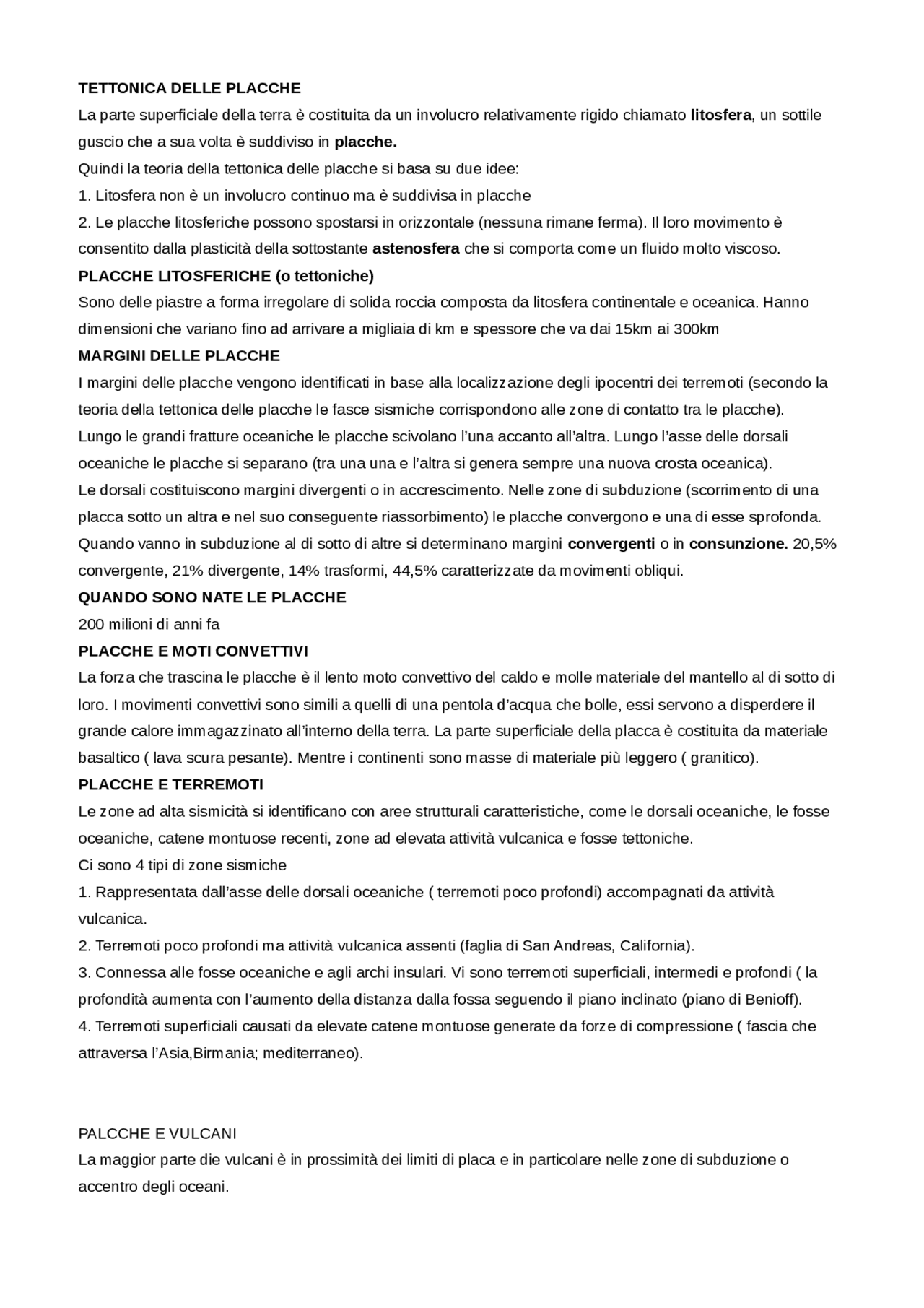 Tettonica Delle Placche Docsity