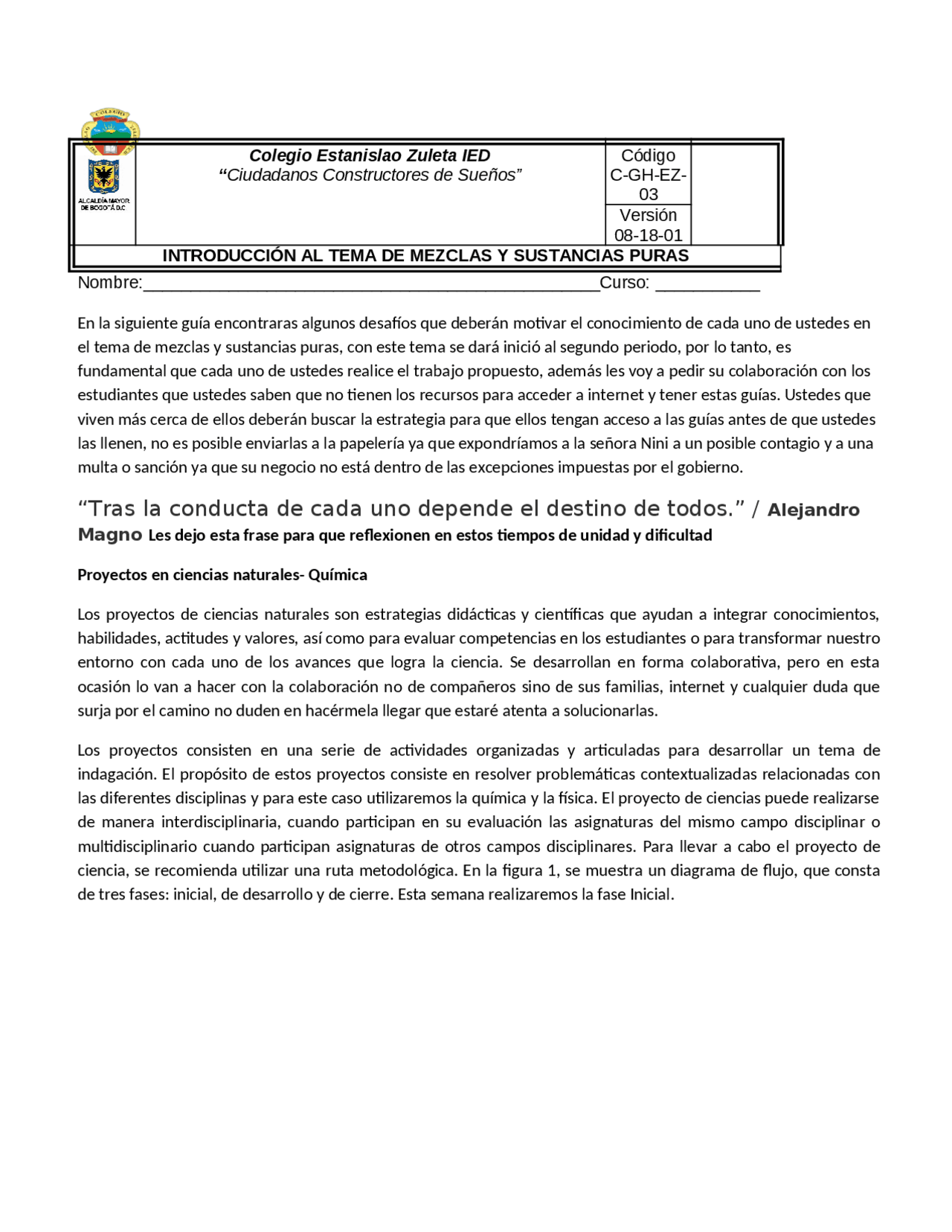 Sustancias Y Mezclas Docsity