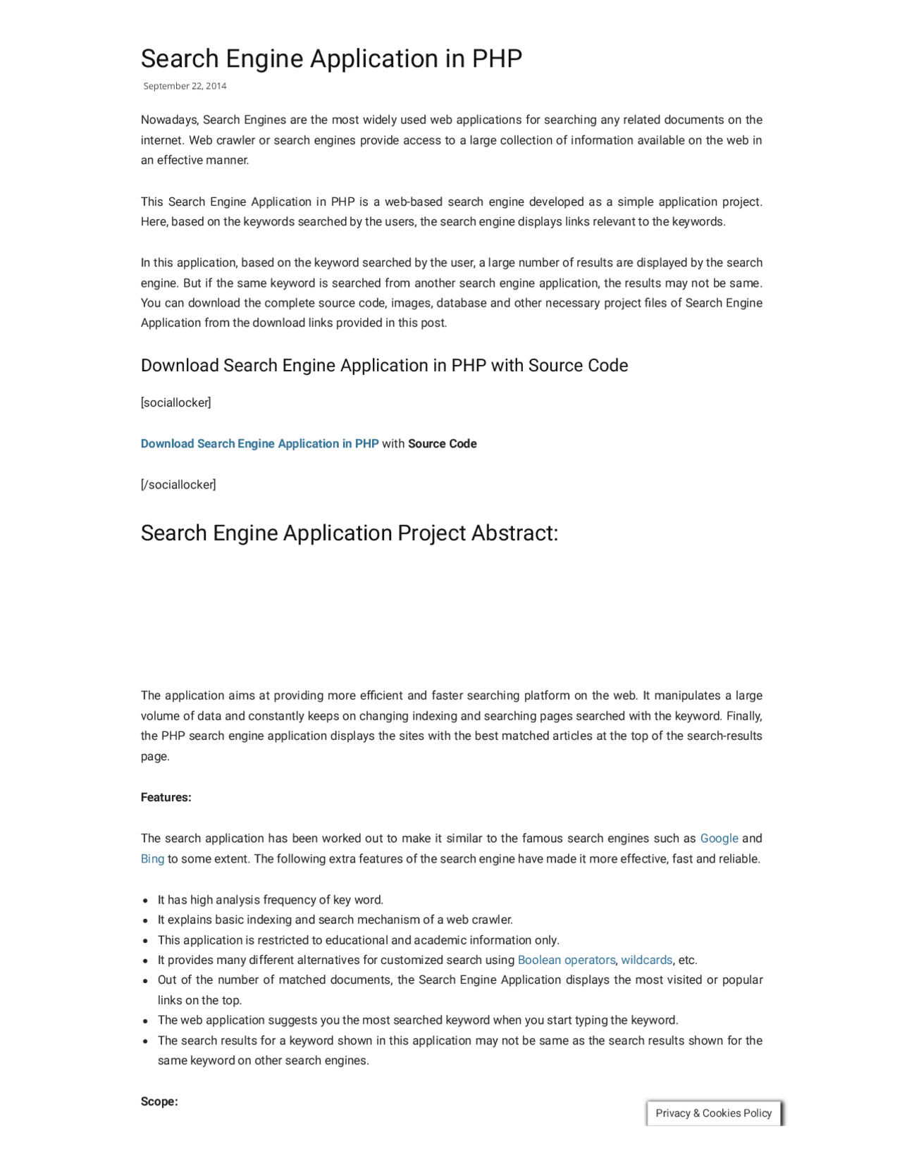 Search Engine Application in PHP: A Simple Web-based Project | Assignments Database Management ...