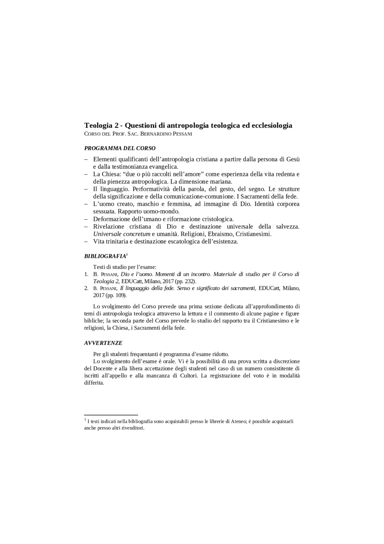 Domande Con Risposte Esame Pessani Docsity