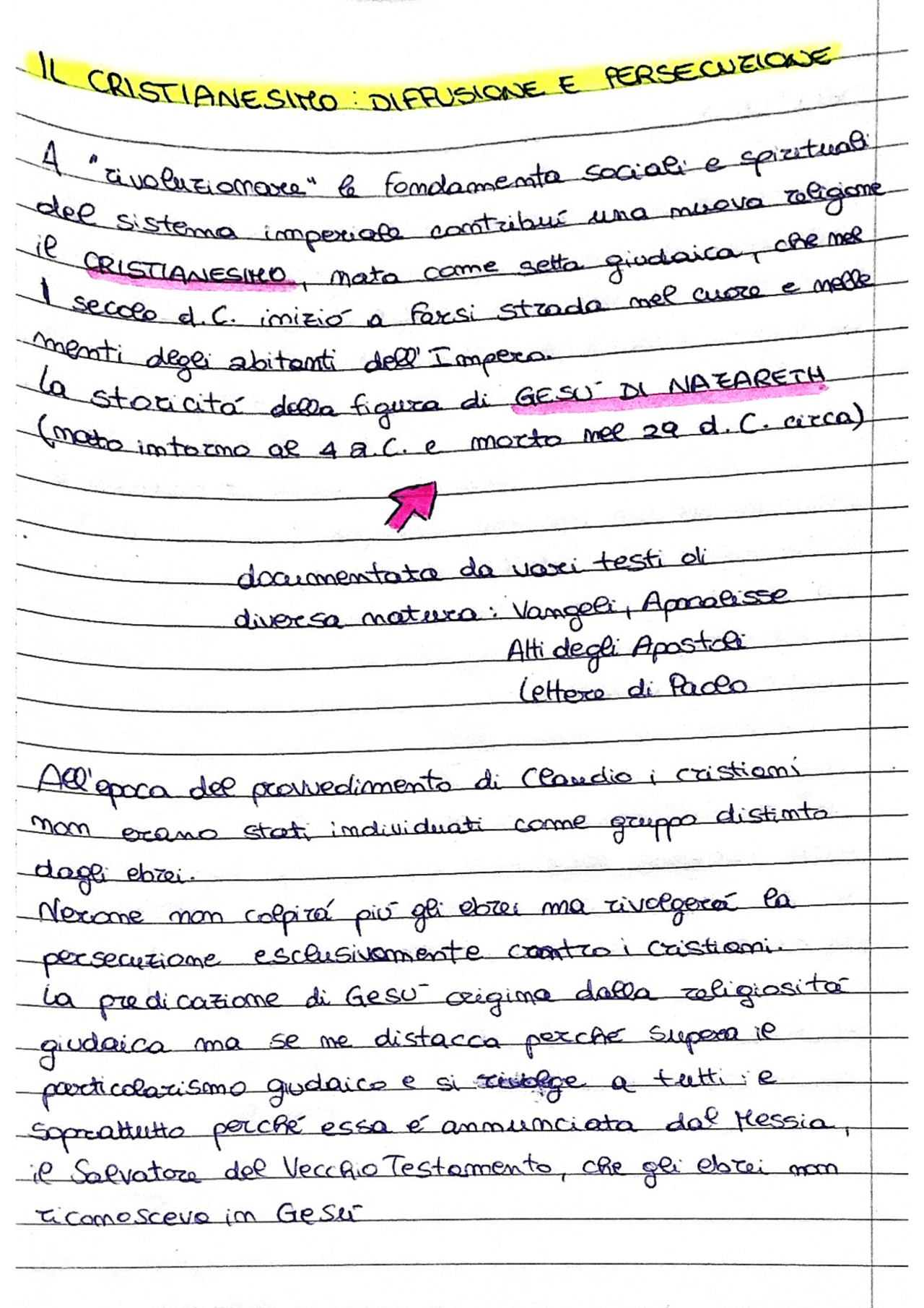 Cristianesimo Diffusione E Persecuzione Docsity