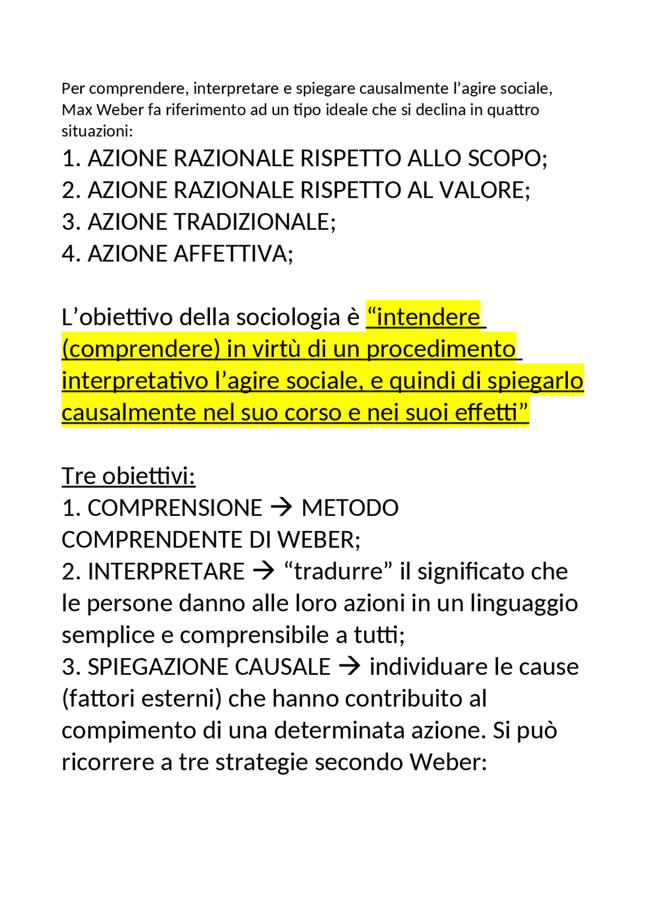 Appunti Di Sociologia Su Max Weber Appunti Di Sociologia Docsity