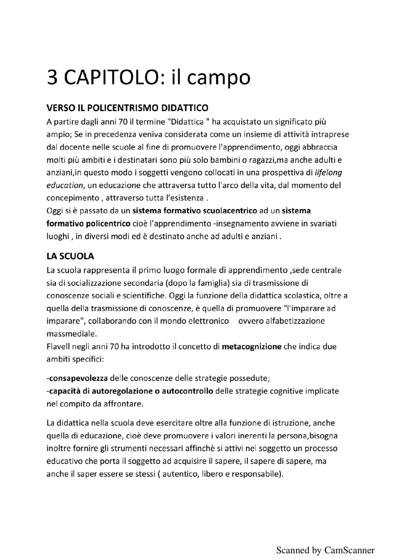 Manuale Di Didattica Generale Parte 3 Docsity