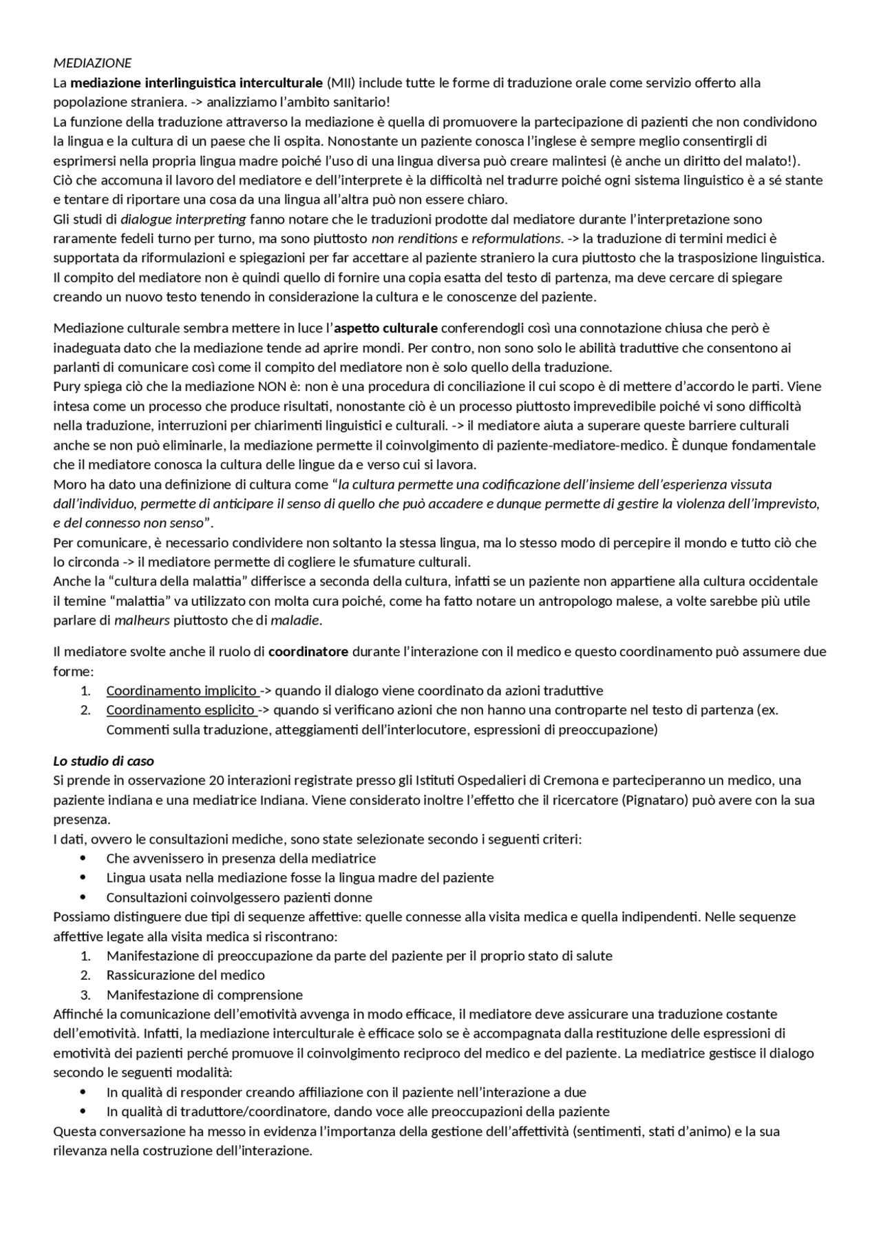 Esame Teoria E Prassi Modulo Interpretariato Docsity