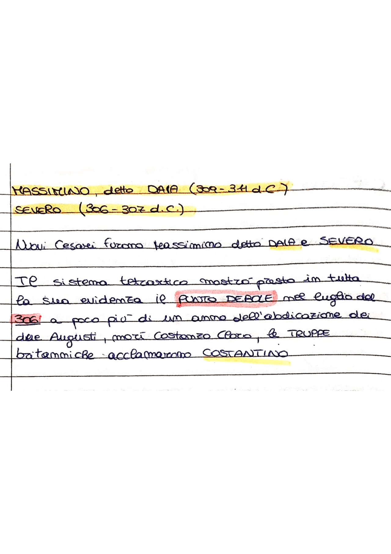 Imperatori Daia E Severo Riassunto Storia Romana Docsity