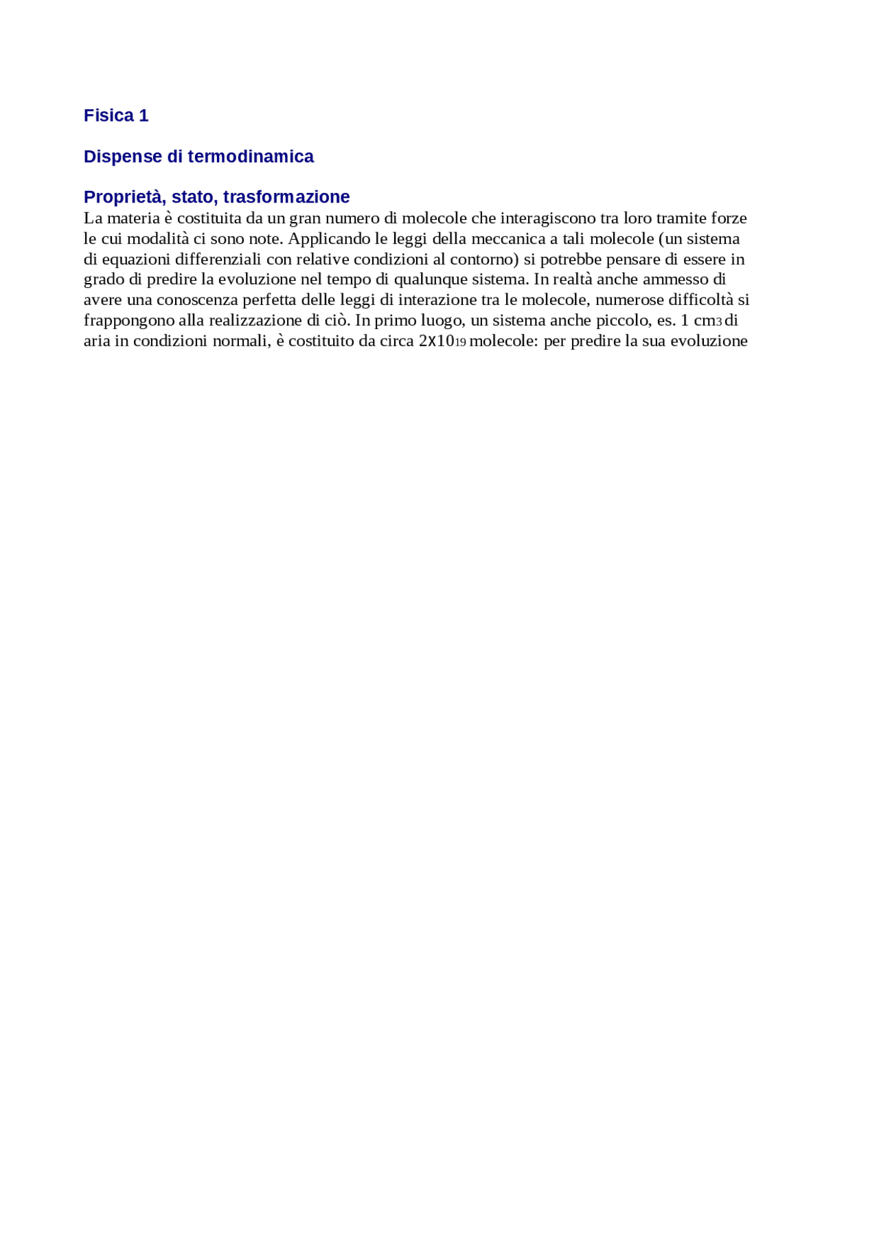Dispense Di Termodinamica Docsity