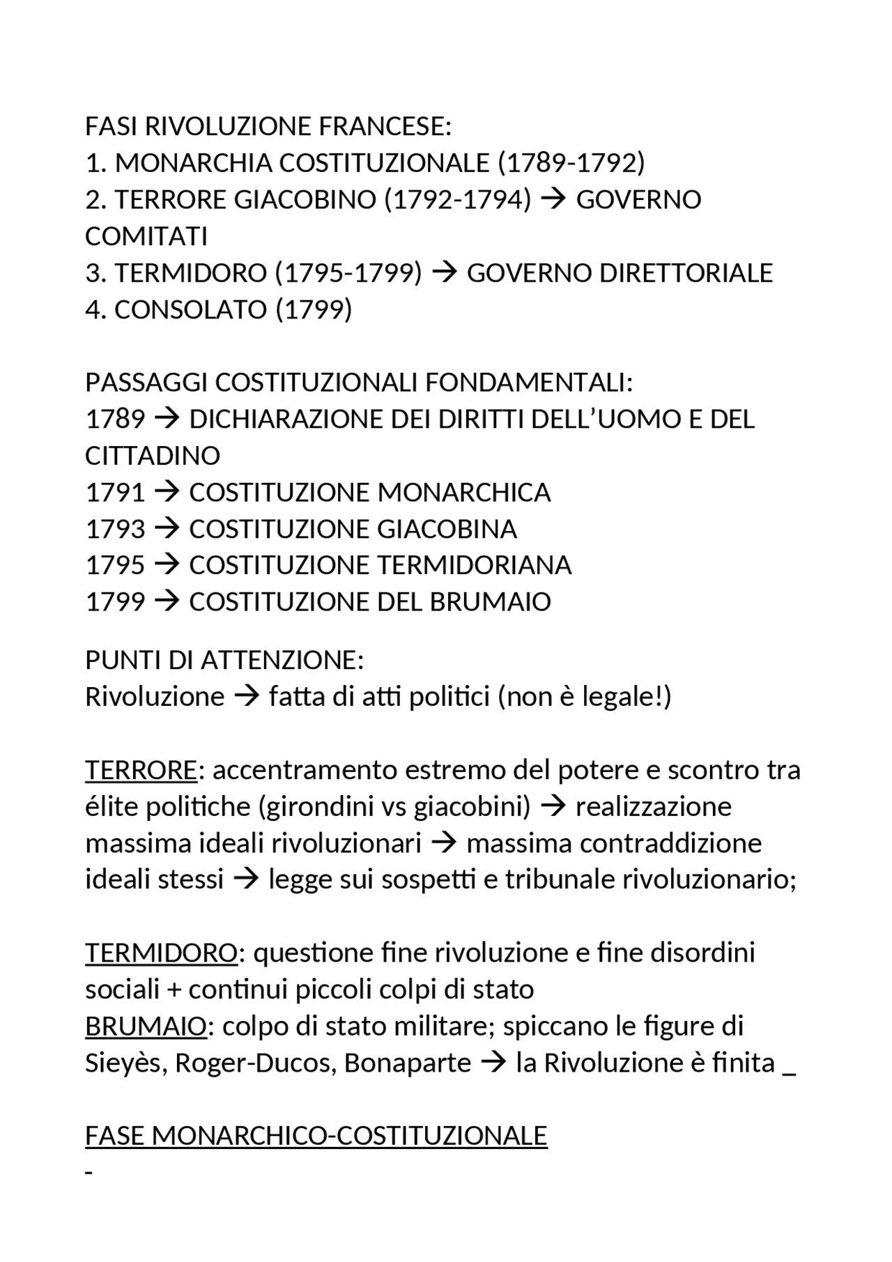 Appunti Rivoluzione Francese Docsity