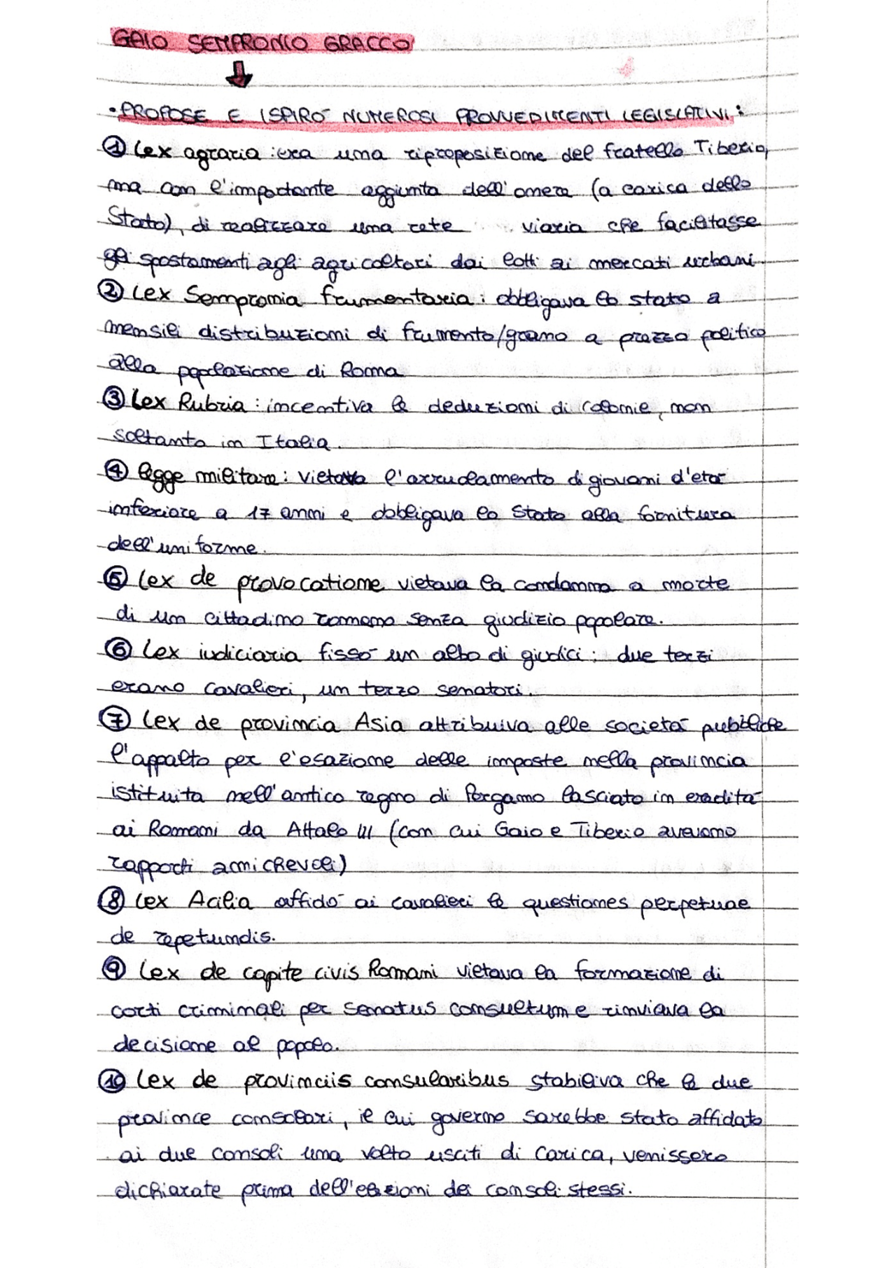 Gaio Sempronio Gracco Riassunto Docsity