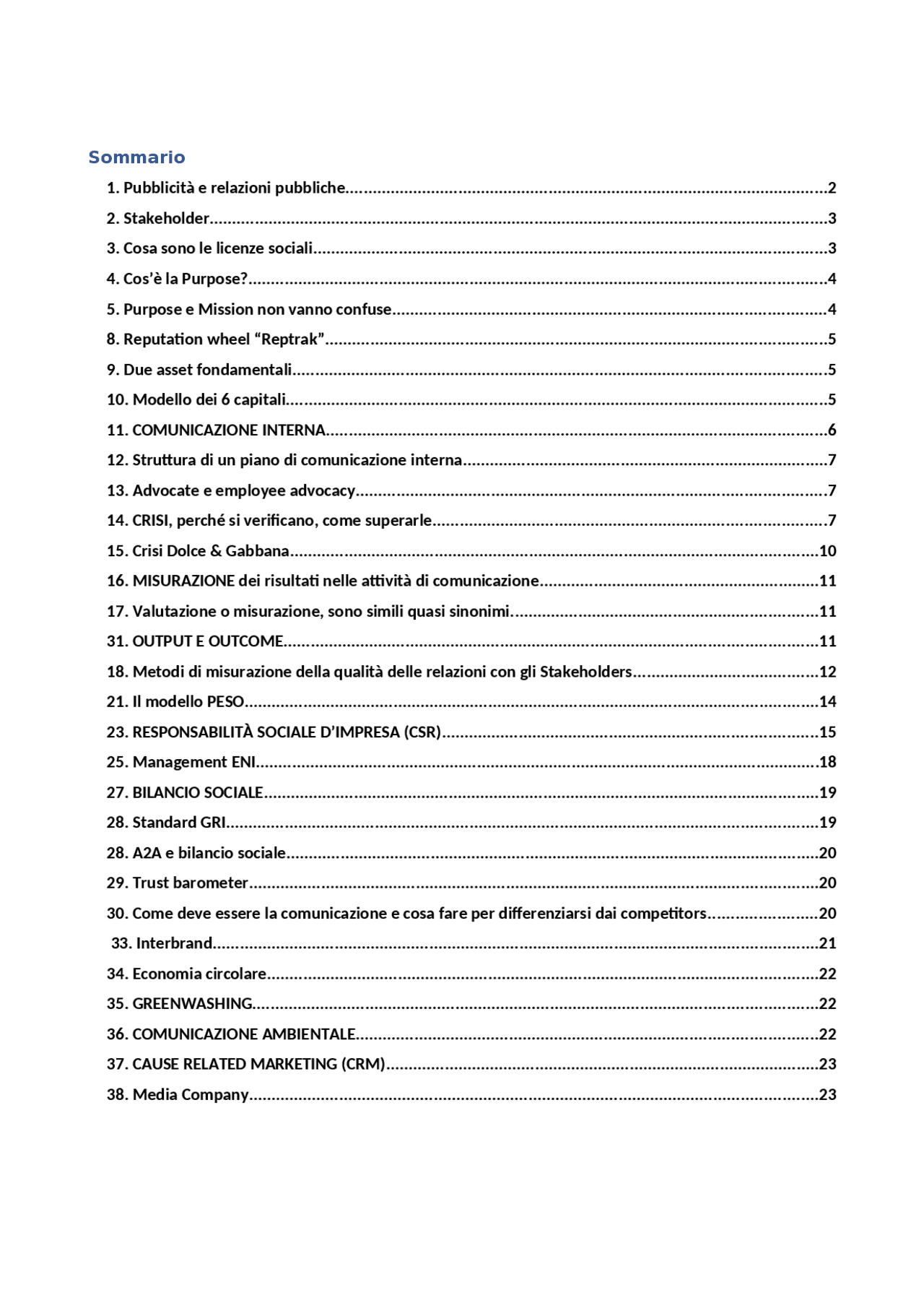 Relazioni Pubbliche Azzoni Unipv Docsity