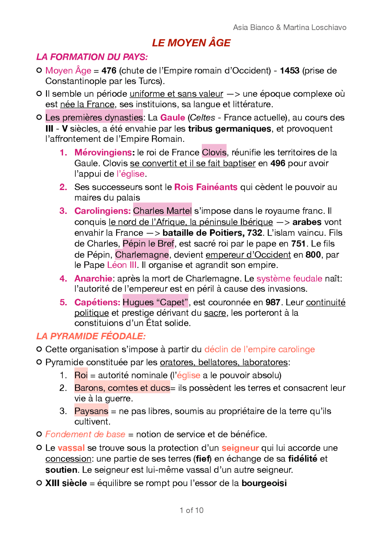 Letteratura Francese Medioevo Docsity