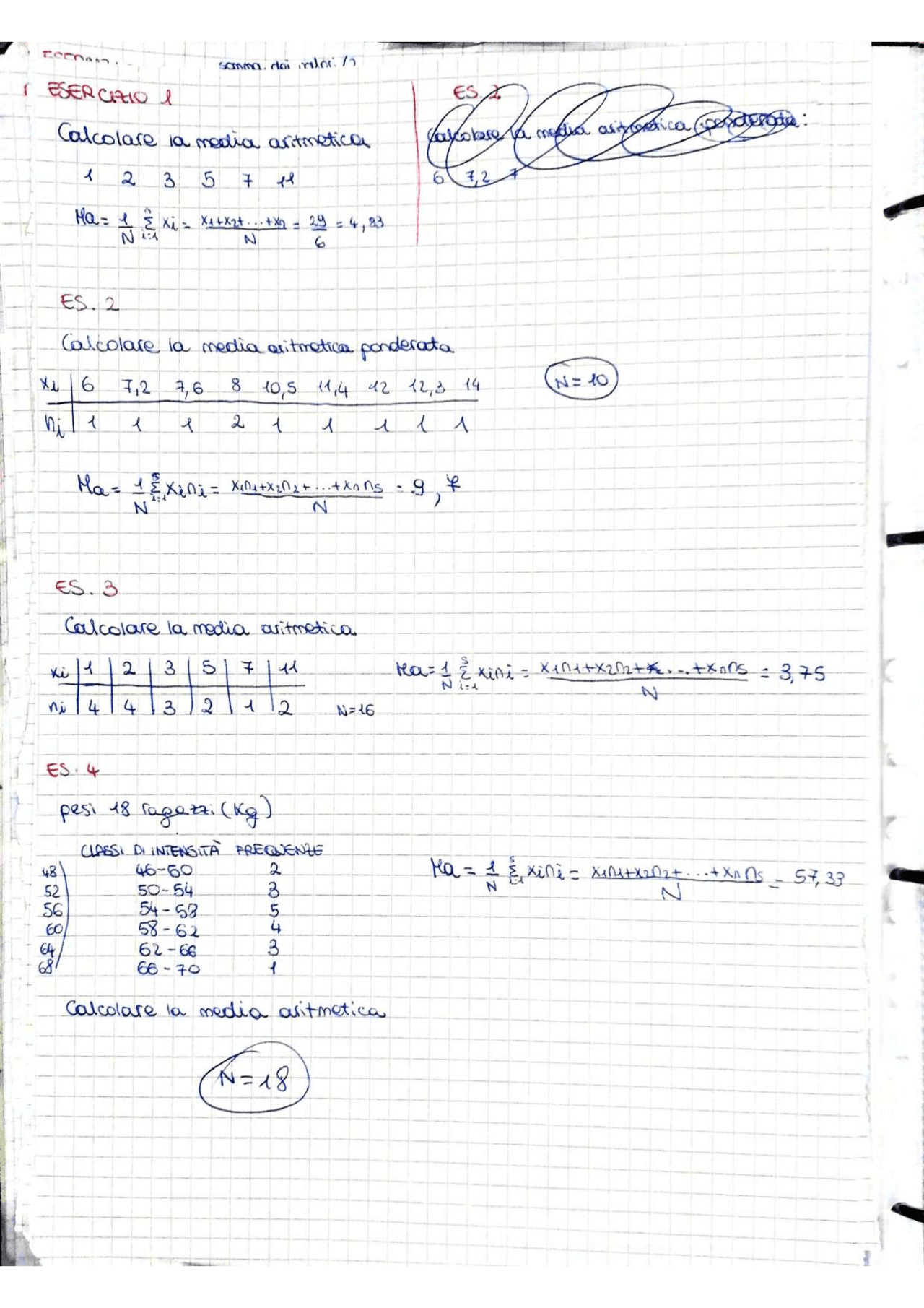 Statistica (base) esercizi 09 - Docsity