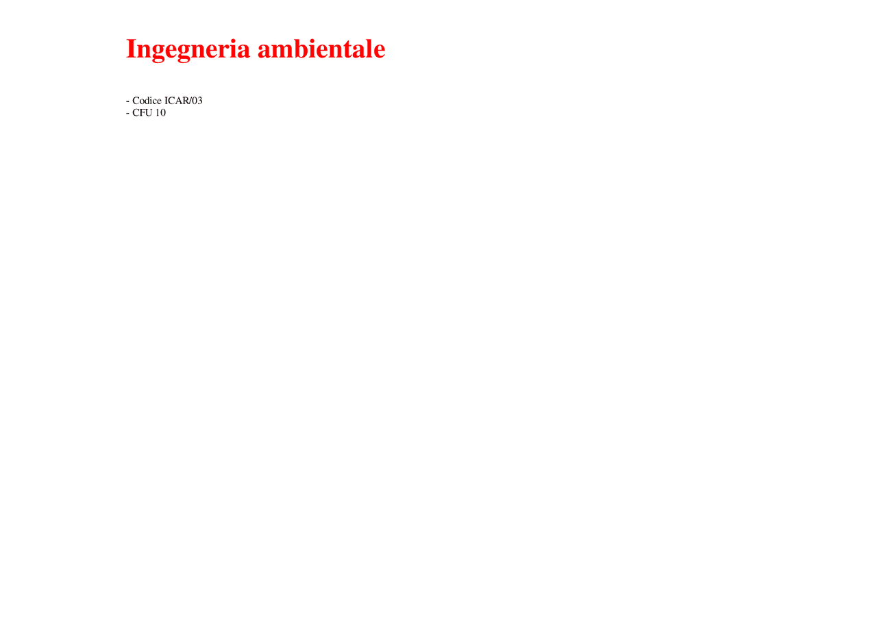 Test Corretto Di Ingegneria Ambientale Domande Chiuse Unipegaso