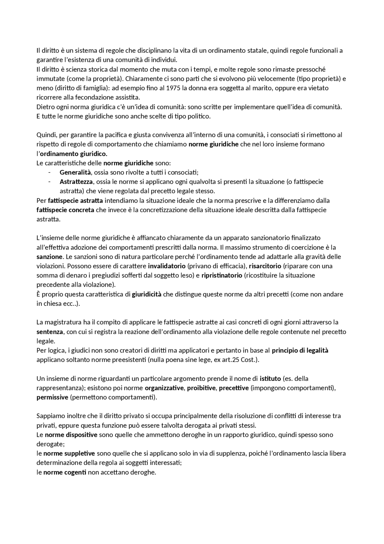 Riassunto Di Diritto Privato Docsity