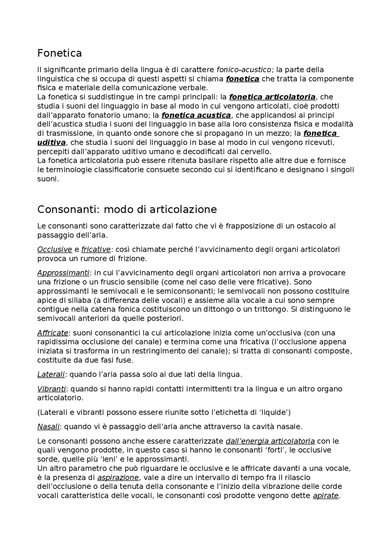 Linguistica Generale Riassunto Manuale Berruto Cerruti Docsity