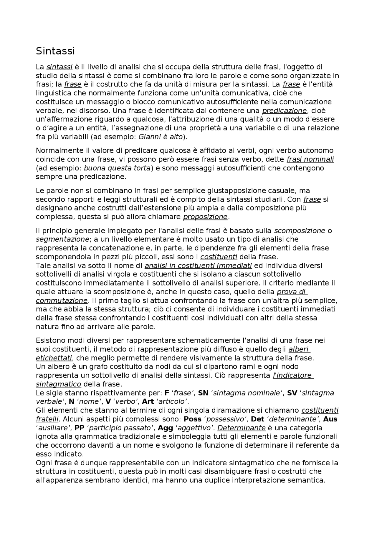 Linguistica Generale Riassunto Manuale Berruto Cerruti Docsity