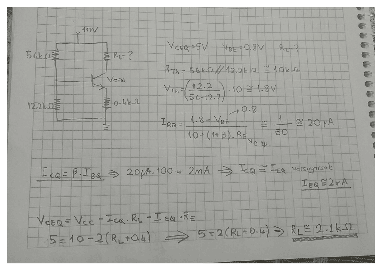 Microelectronics Bjt Transistor Questions Docsity