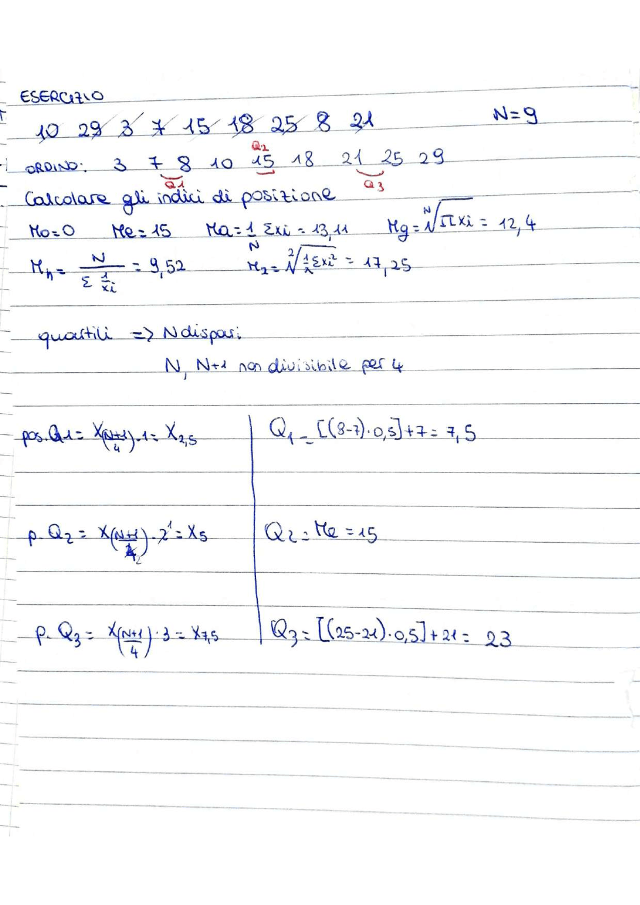 Statistica 1 Esercizi Docsity