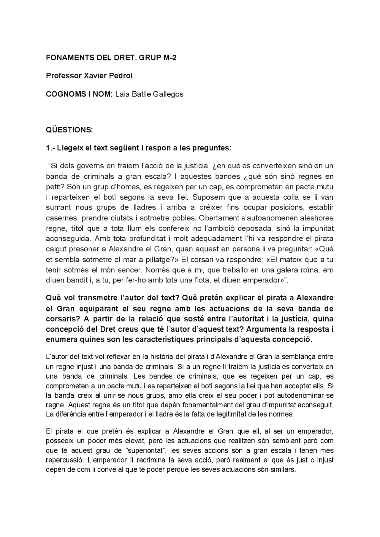Apuntes De Fonaments Del Dret Docsity