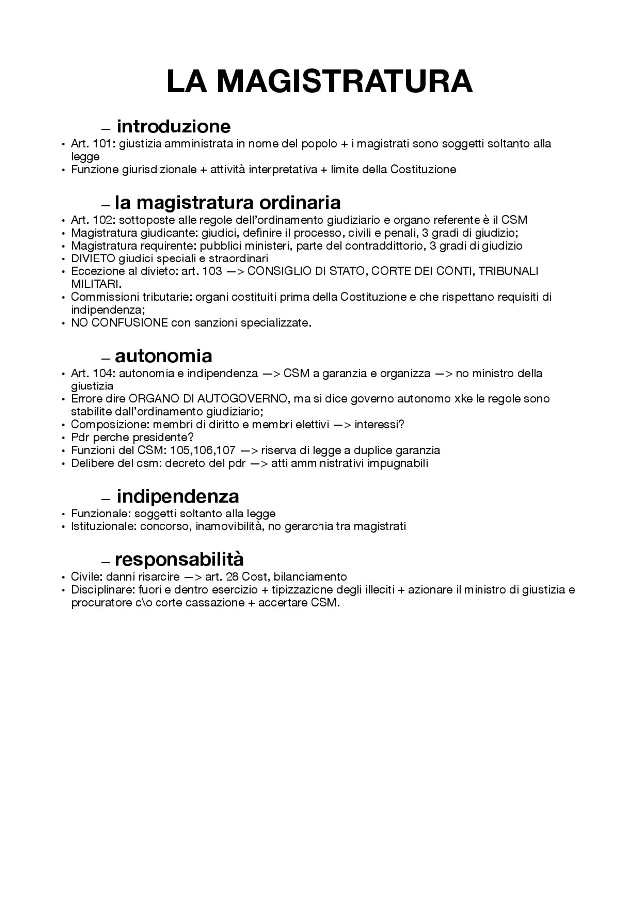 Ripasso Schema Diritto Costituzionale Docsity