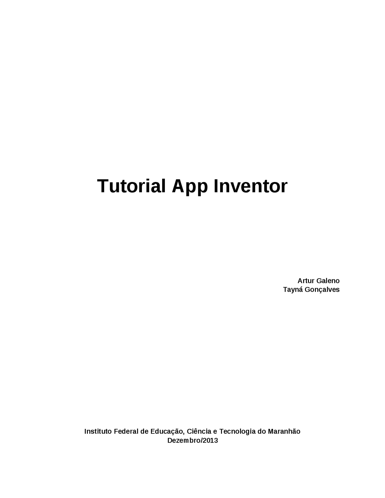 App Inventor Manuais Projetos Pesquisas Engenharia Física Docsity