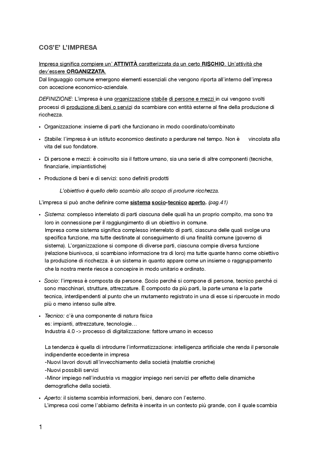 Fondamenti Di Management Appunti Docsity