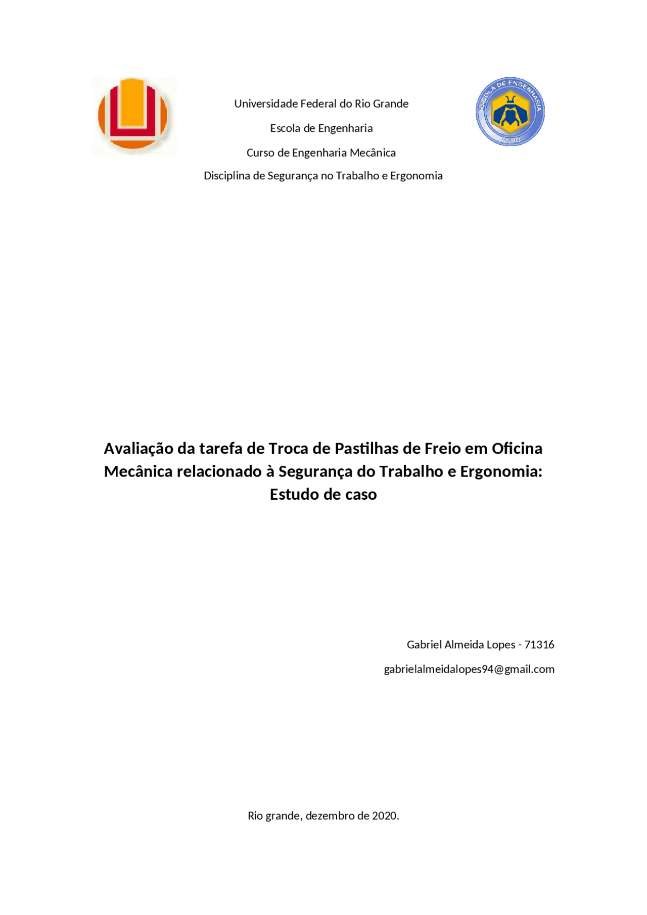 Trabalho De Ergonomia Docsity