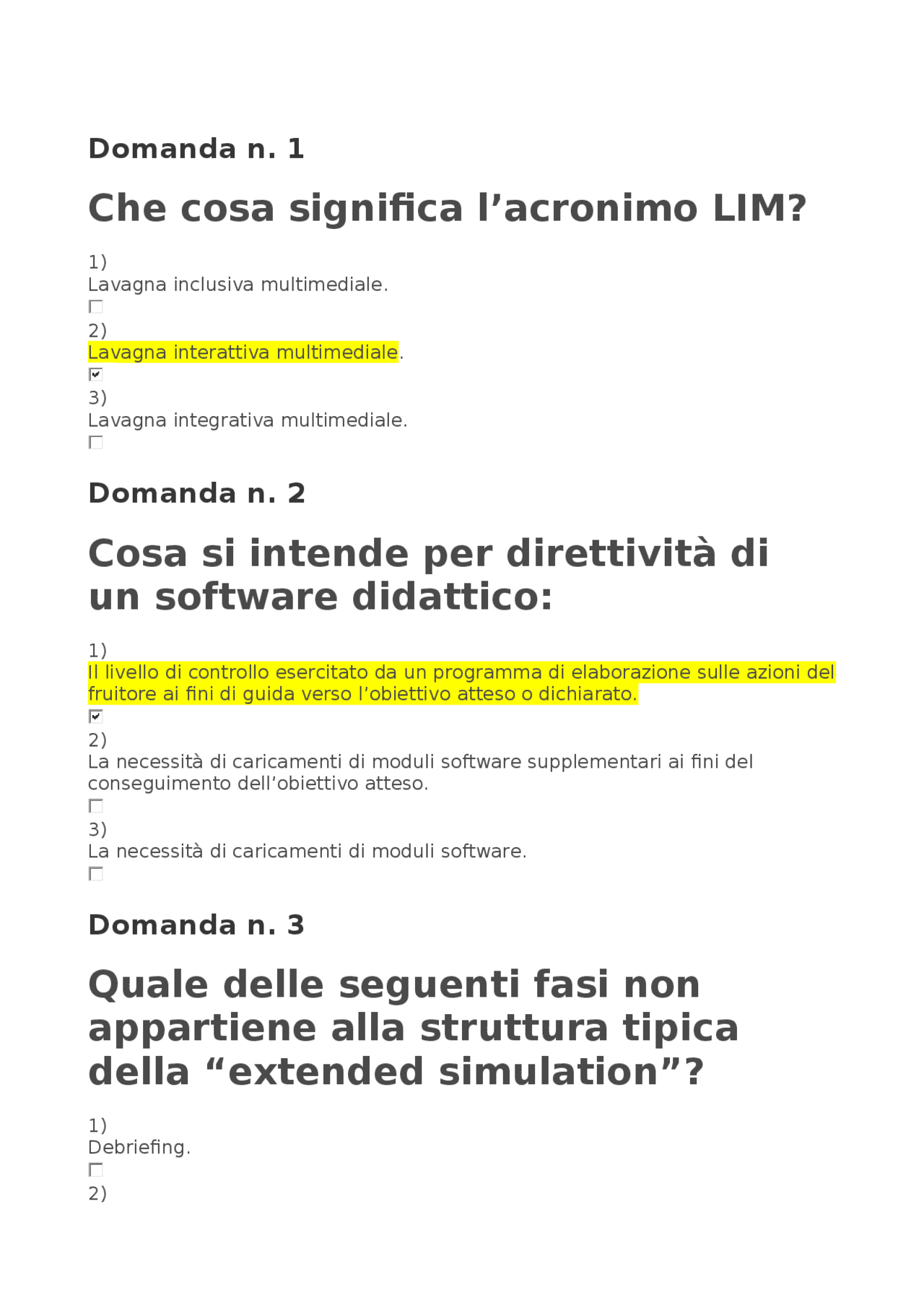 Esame Lim Tablet 300 ore - Docsity