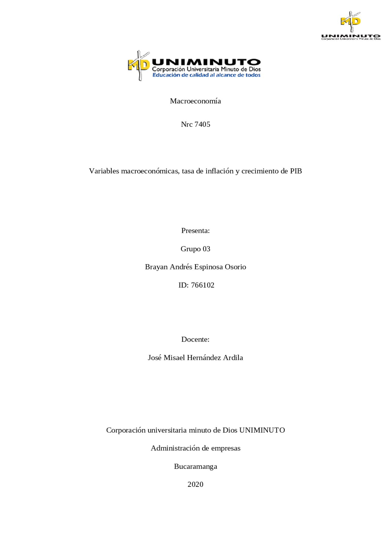 Taller De Macroeconomia Docsity