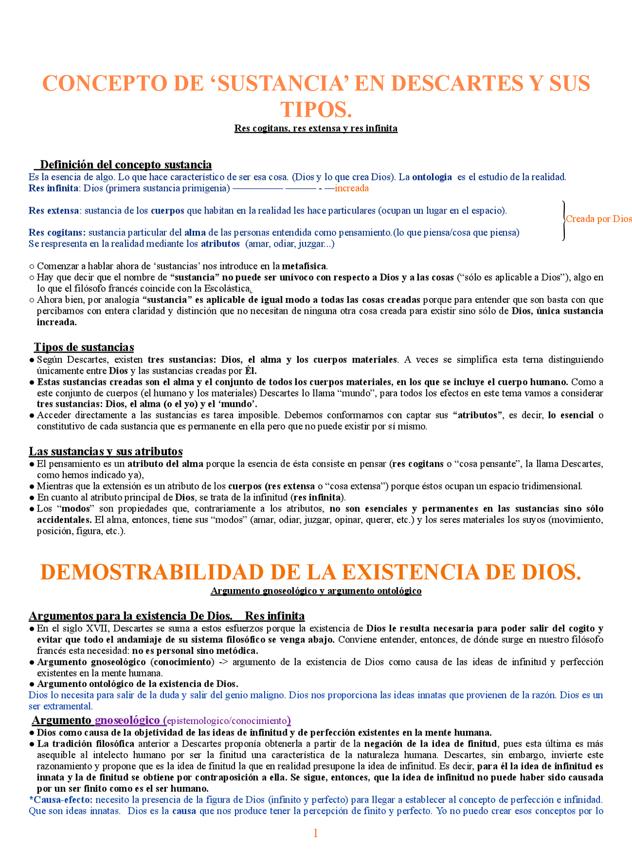 Descartes Selectivo Exámenes Selectividad De Filosofía Docsity