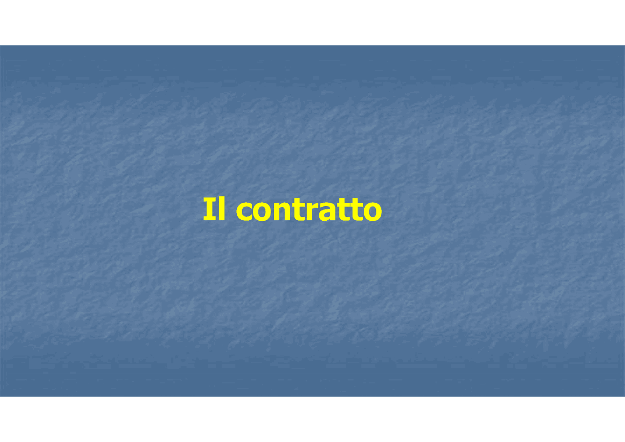 Contratti Diritto Privato Docsity