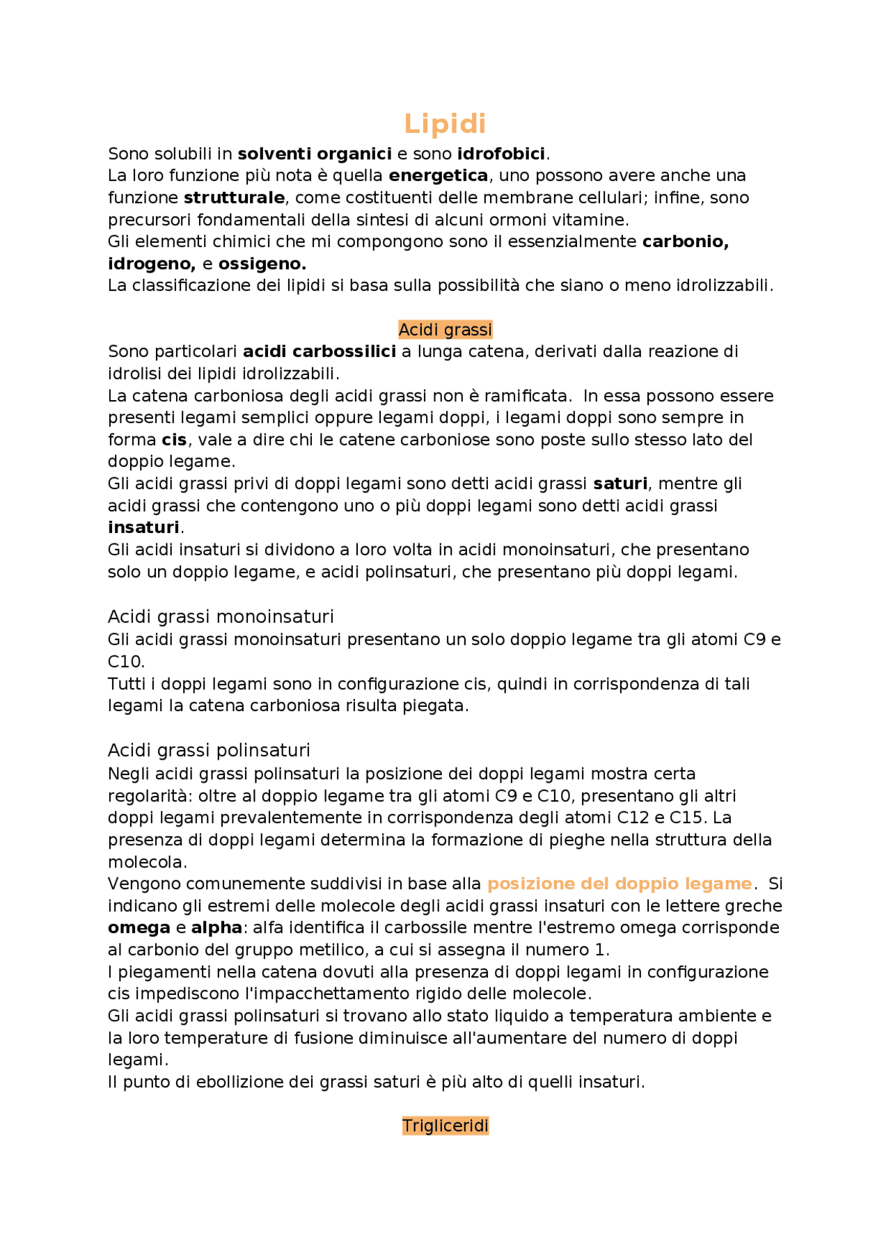 Lipidi Proteine Carboidrati E Polimeri Riassunto Docsity