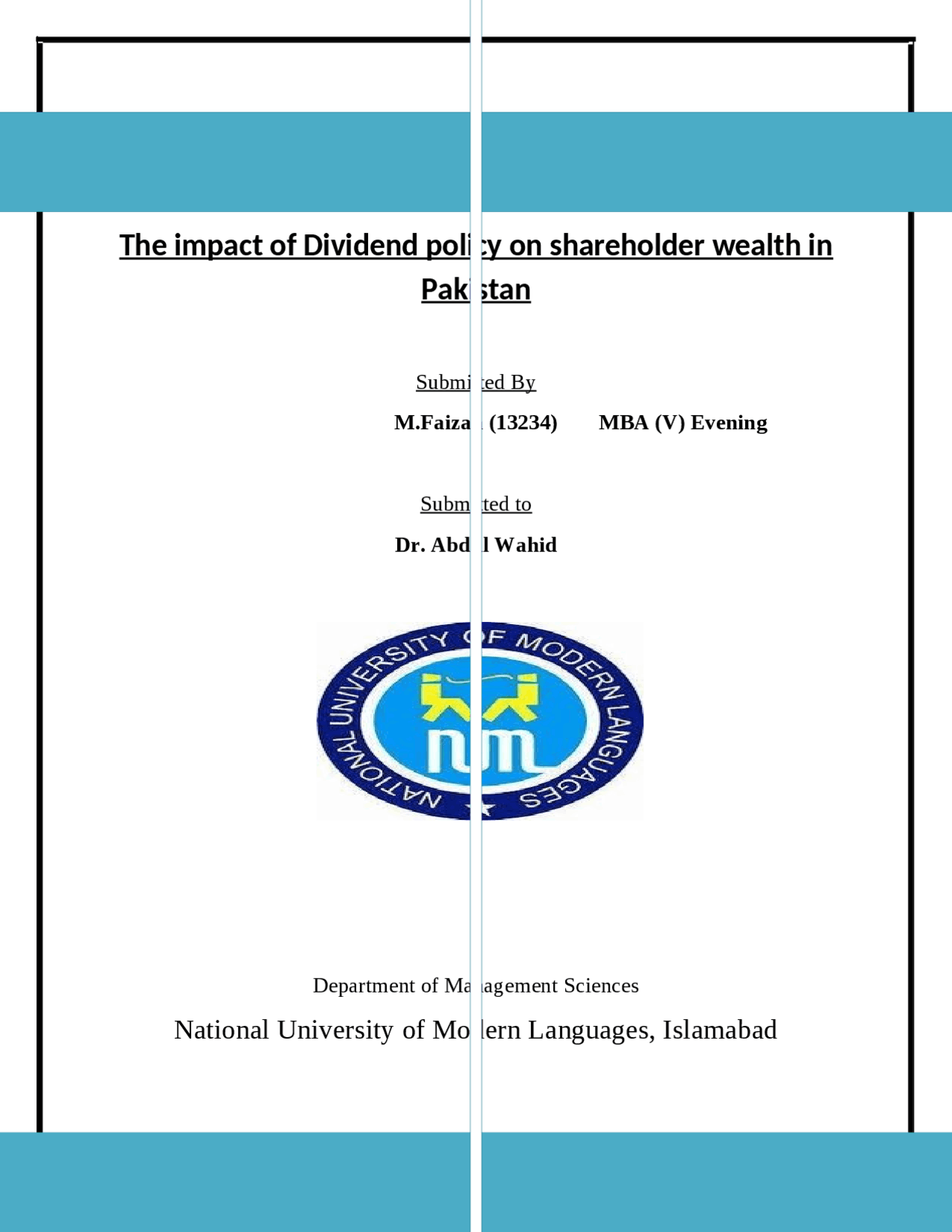Research On Dividend Policy That It Is Effected For Maximizing Of