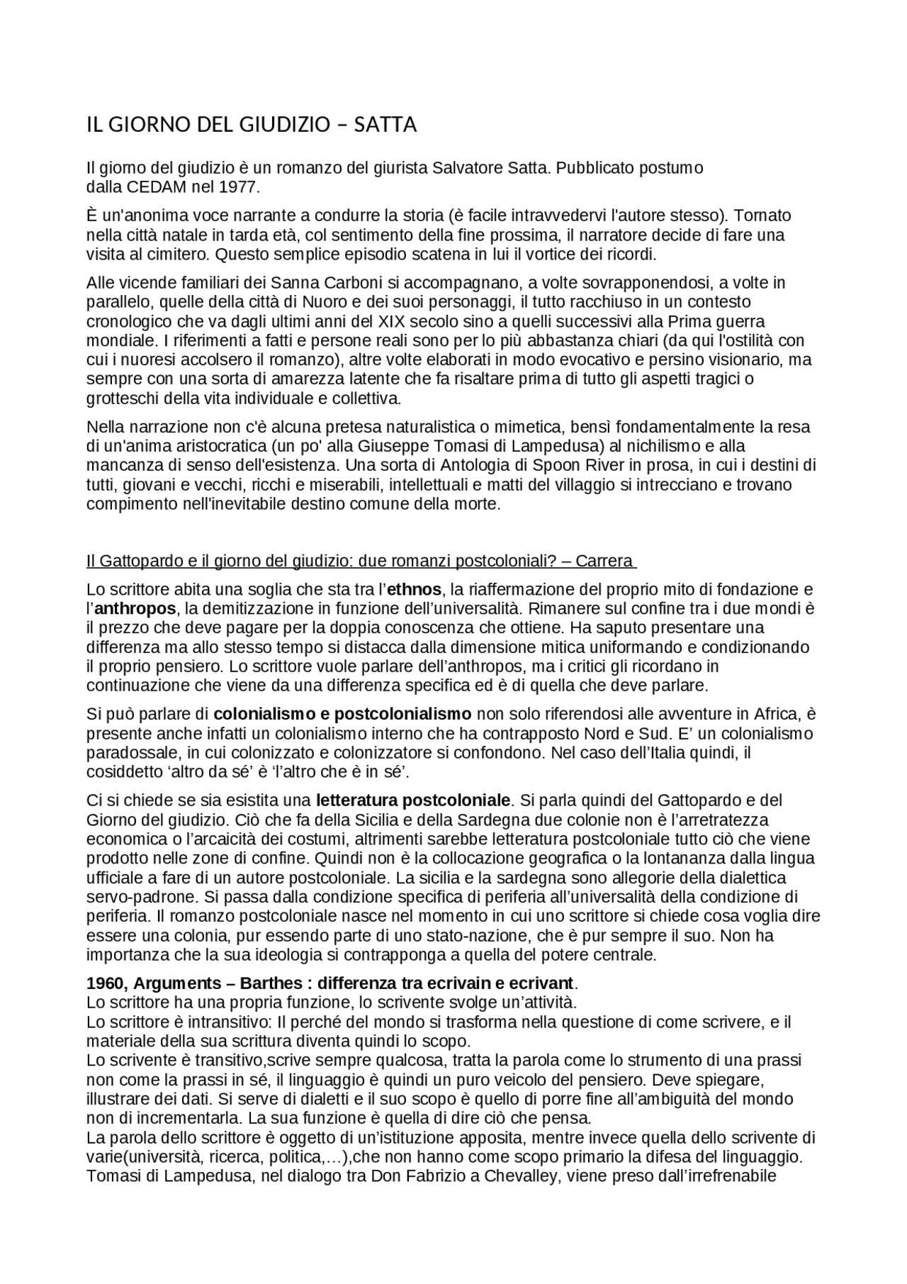 Scheda Libro Il Giorno Del Giudizio Ssatta Docsity