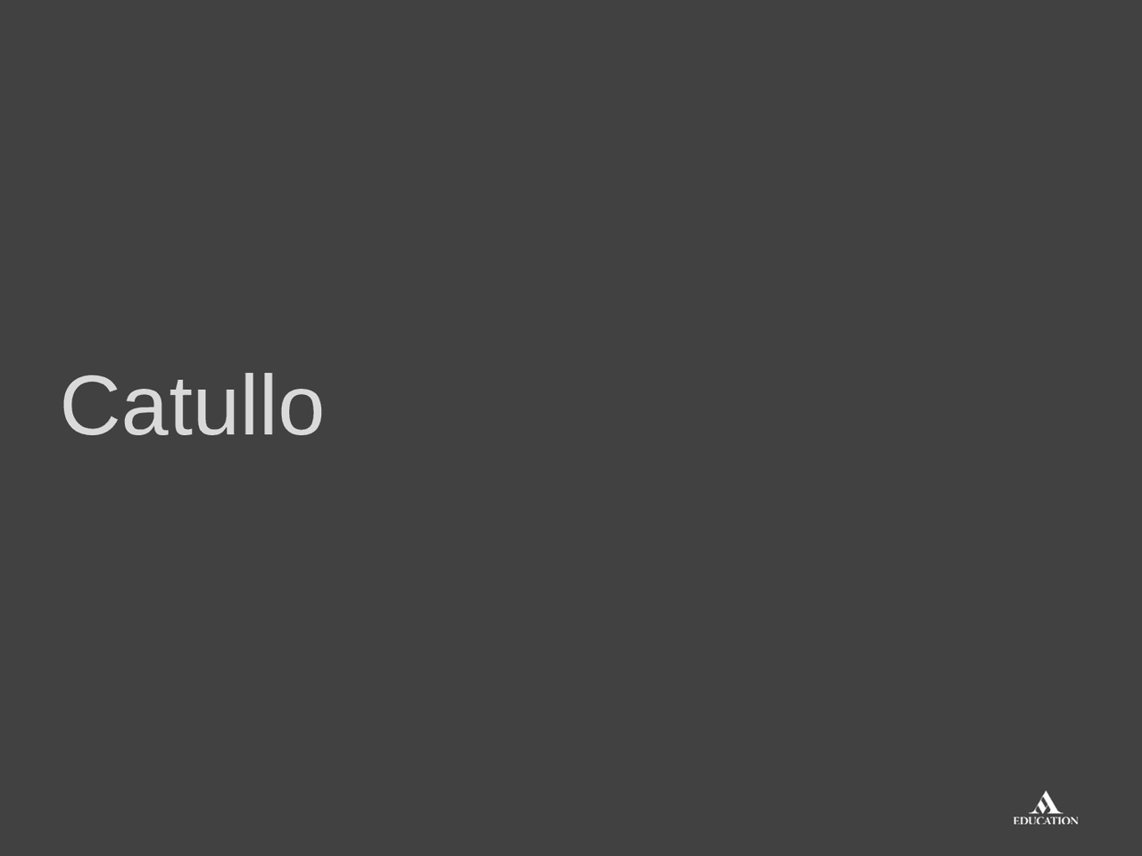 Catullo: vita e opere - Docsity
