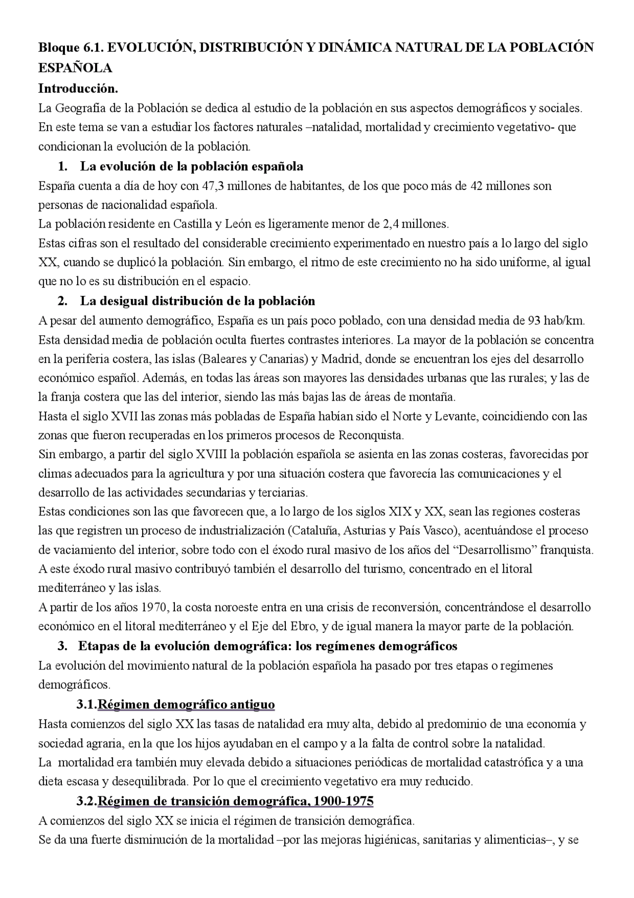 Bloque 61 Geografía Resúmenes Docsity