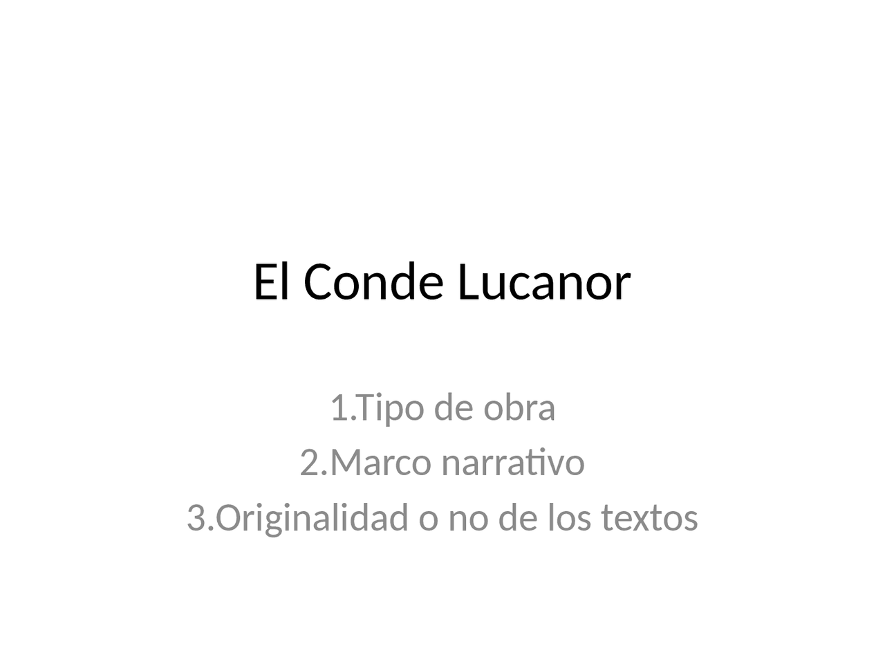 El Conde Lucanor,Trabajo de bachiller | Apuntes de Lengua y Literatura ...