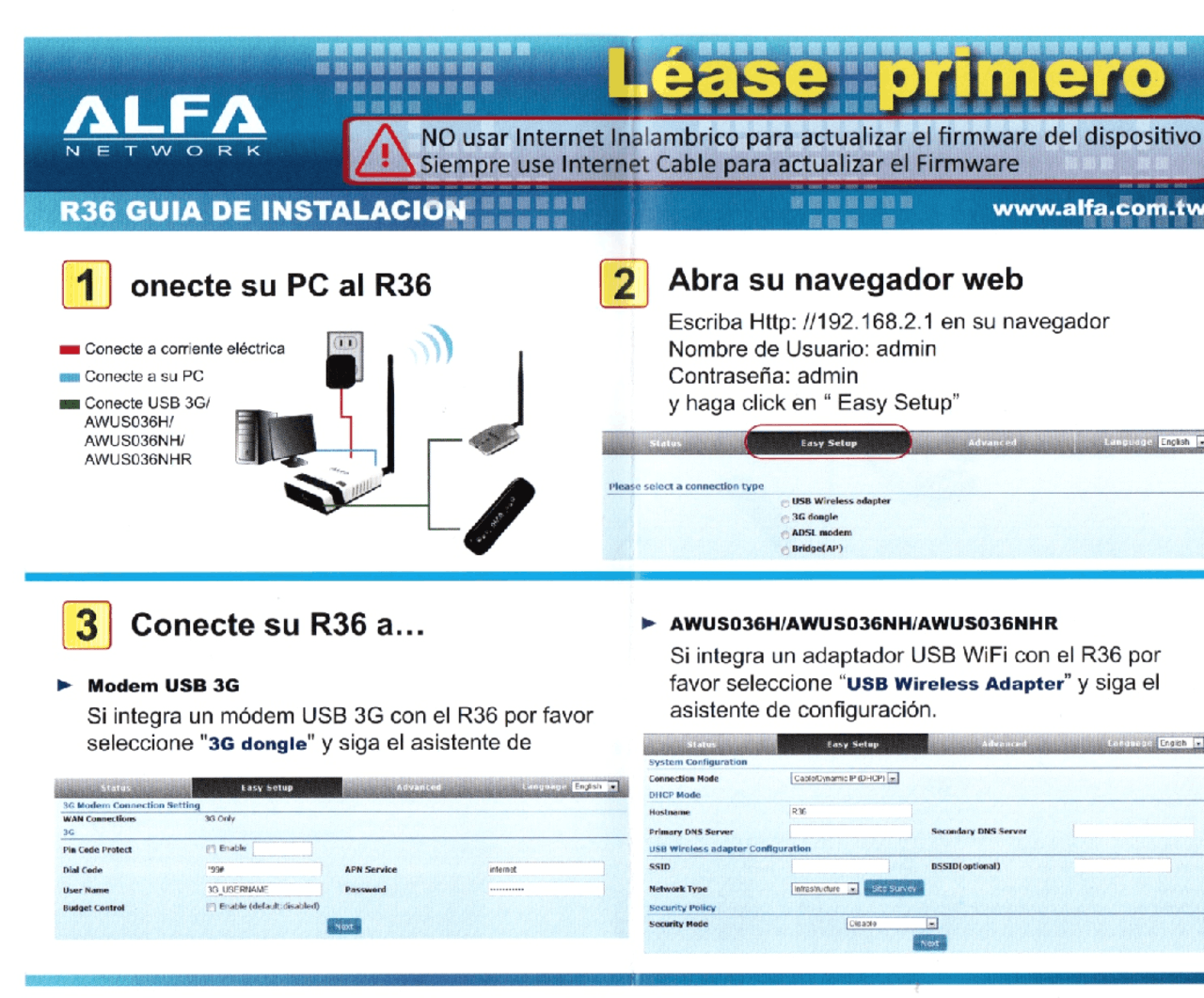 Manual router alfa36 - Docsity