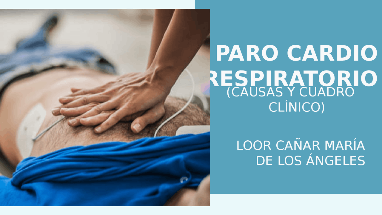 Paro cardio respiratorio - Docsity