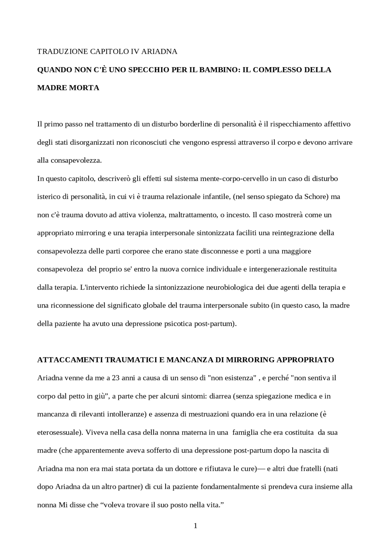 Corpi Borderline Regolazione Affettiva E Disturbi Docsity