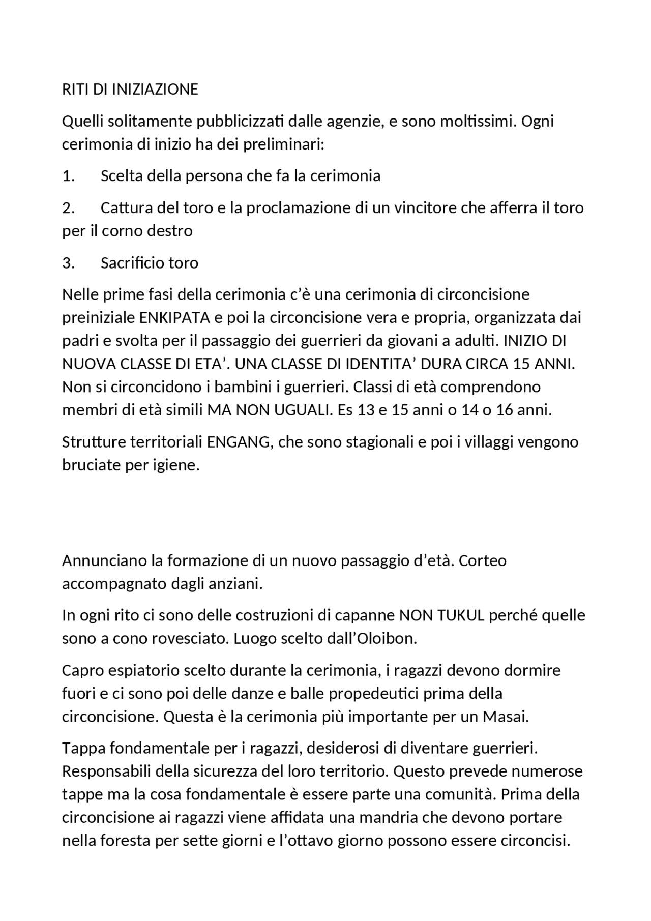 Appunti Masai Etnolinguistica Iulm Prof Rocca Docsity