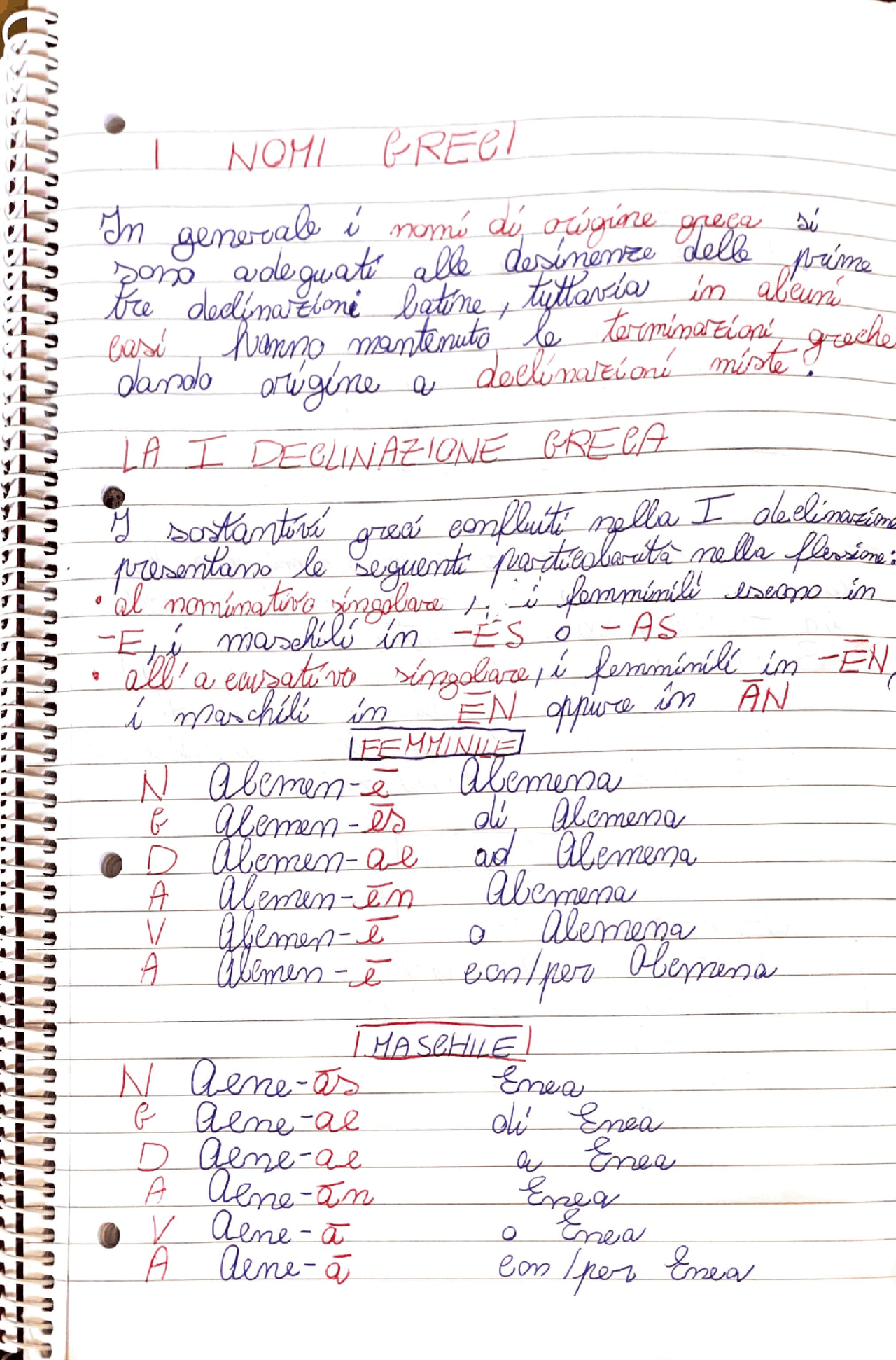 Appunti Sulle Declinazioni In Latino Docsity